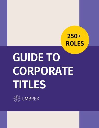 Guide to Corporate Titles | Umbrex