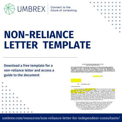 Non-Reliance Letter Guide & Template | Umbrex